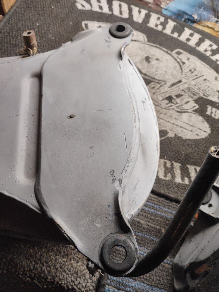 Harley-Davidson Softail Split Gas Fuel Tank Set Raw Steel OEM | eBay