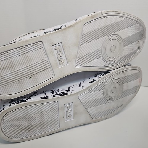 Fila White High Top Sneakers 1CM00545-112 Men's Size 13 Marble Design ...