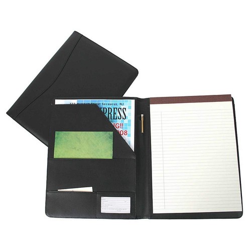 Portfolio Padfolio with Inserted Note Pad and Folder 794809026889| eBay