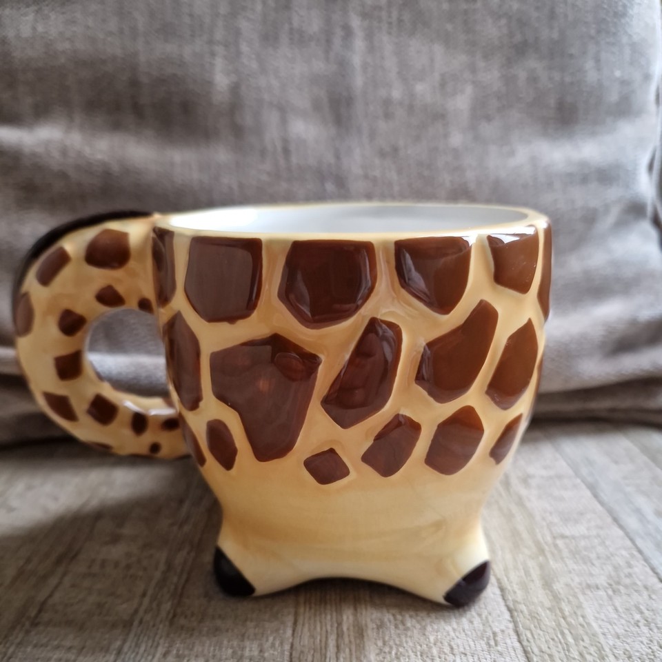 Giraffe Shape 3D, Coffee/ Tea Mug/Cup, Animal Novelty Tableware ...