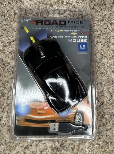 The Original Road Mice Computer Mouse Black Corvette Wired GM Official ...