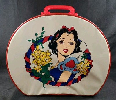 Vintage Snow White Disney 1950 Round Vinyl Suitcase Doll Case Very Nice ...