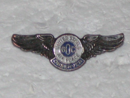 WWII United States Air Force GOC Observer Pin | eBay