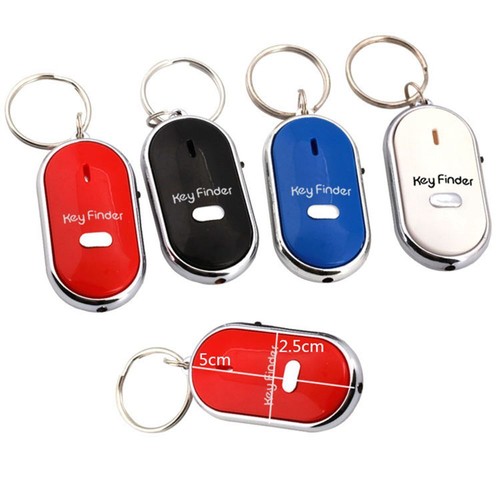 Outdoor Whistle Keyring Keychain Tracker LED Key Finder Anti-Lost Sound ...