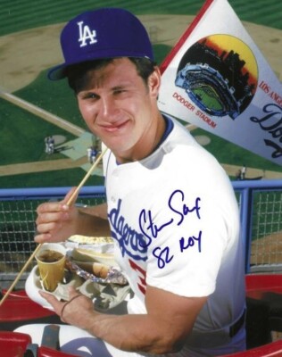 Signed 8x10 STEVE SAX "82 ROY" Los Angeles Dodgers Autographed photo ...