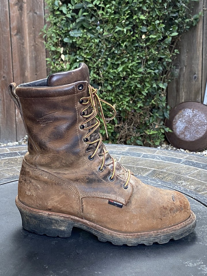 Red Wing 4420 LoggerMax Steel Toe Waterproof Leather Work Boots Mens ...