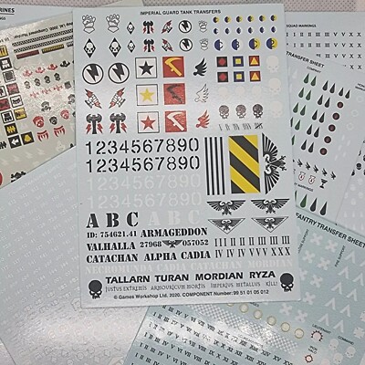 Games Workshop Various Warhammer 40K Transfers / Decals | eBay UK