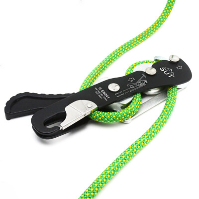 Stop Self-braking Descender Rock Tree Climbing Rescue Arborist Belaying ...