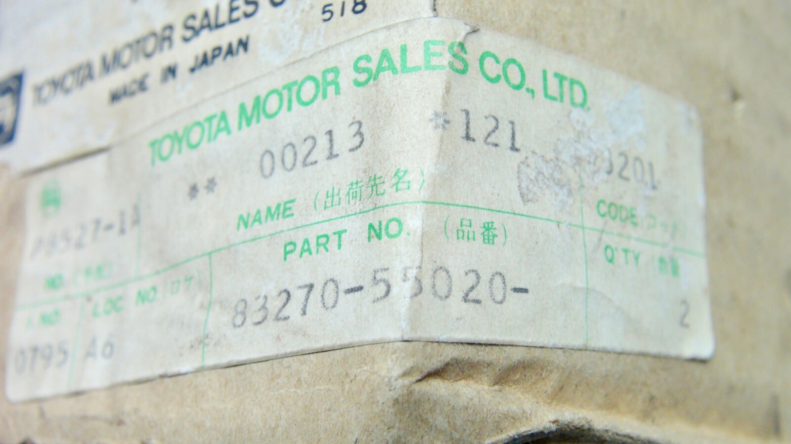 TOYOTA DA110 DA115 DA116 DB102 DB105 TRUCK GENUINE NOS OEM TACHOMETER ...