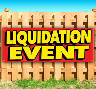 LIQUIDATION EVENT Advertising Vinyl Banner Flag Sign Many Sizes USA | eBay