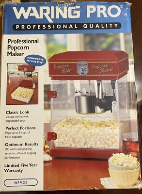 Waring Pro WPM25 Professional Popcorn Popper Used In Box | eBay
