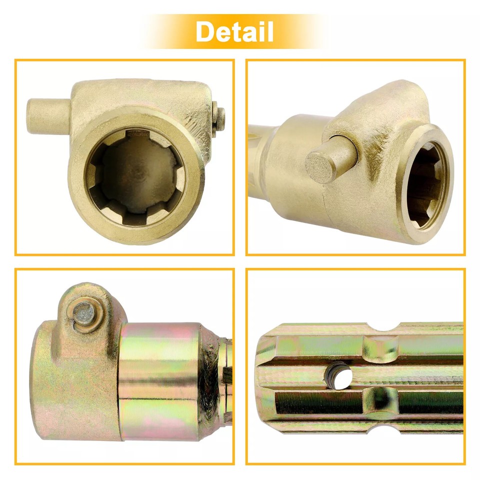 Upgraded PTO Extender Adapter for Tractor, 1-3/8" & 6 Spline Female ...