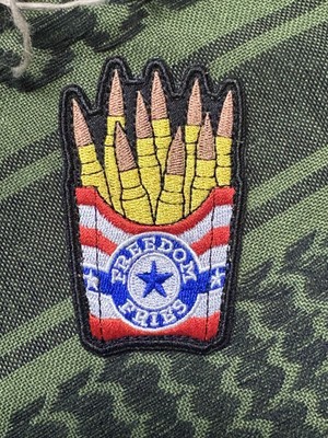Freedom Fries… Morale Patch ~3x2” Hook & loop Tactical Gear Patch | eBay
