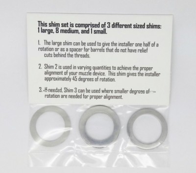 5/8x24 muzzle device alignment set shim kit | eBay