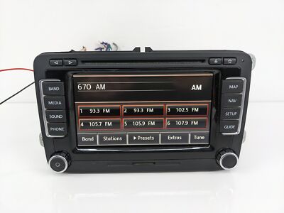 VW RNS-510 Navigation Radio RNS510 Head Unit 3C0035684G GPS V12 Maps ...