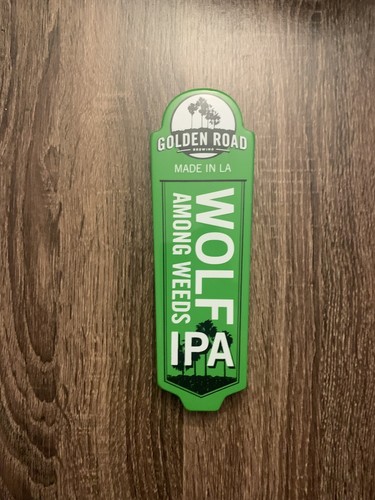 Golden Road Wolf Among Weeds IPA Beer Tap Handle 8.25” Tall | eBay