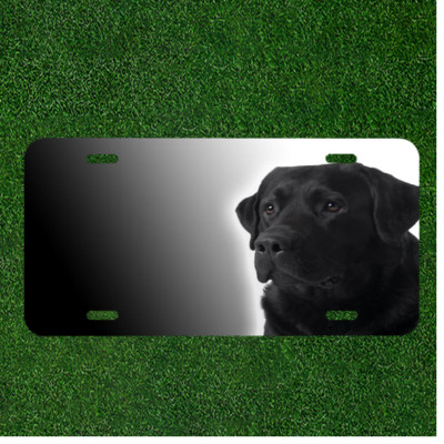 Custom Personalized License Plate Auto Tag With Labrador Retriever Dog ...