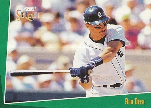 #186 DETROIT TIGERS # ROB DEER - RF # BASEBALL CARD SCORE SELECT MLB ...