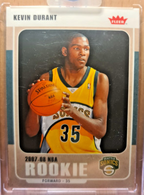 Kevin Durant #212 2007 Fleer Rookie SuperSonics AU | eBay