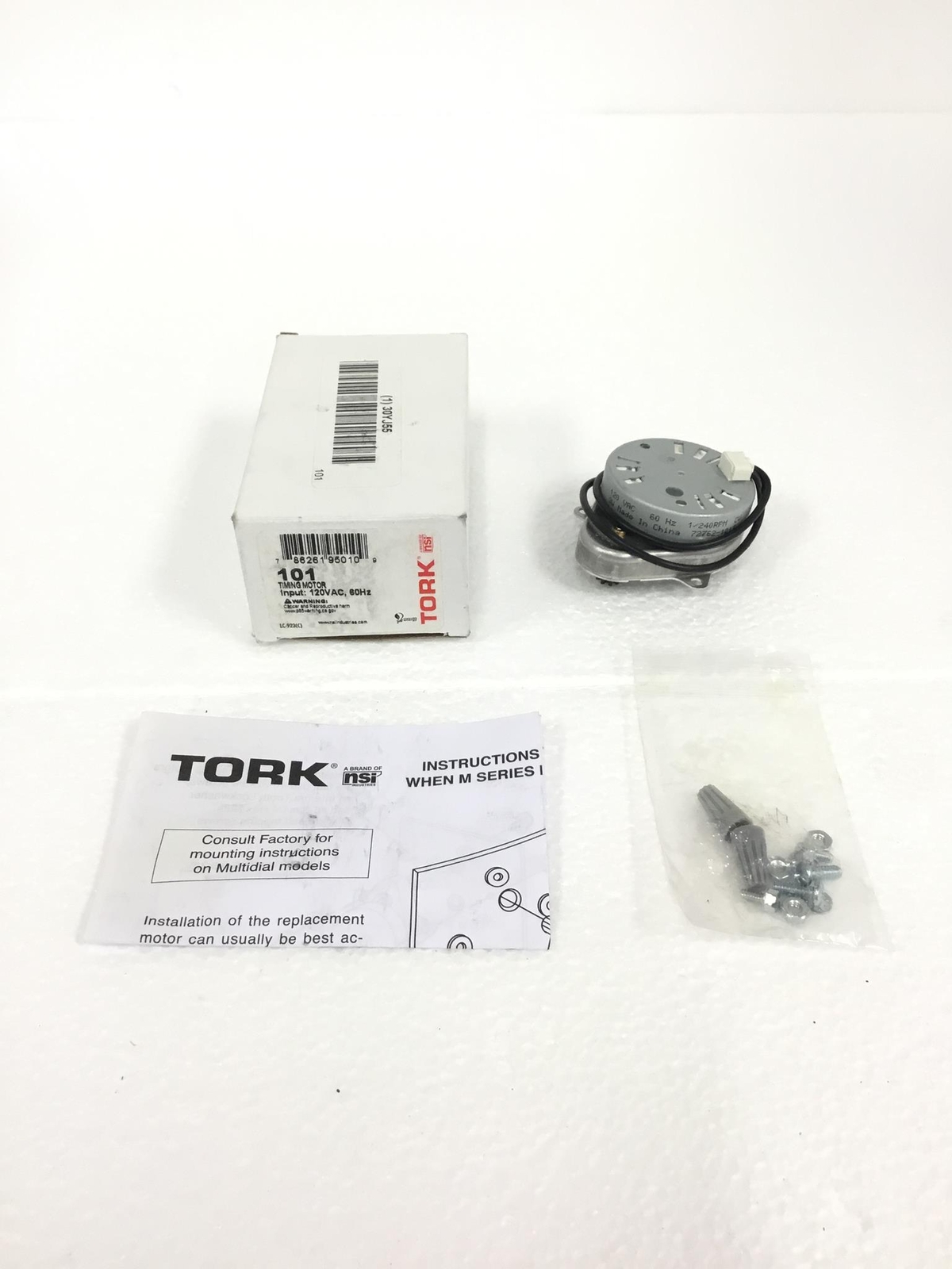 NEW Tork 101 Mechanical Time Switch Replacement Motor 120V 60HZ W ...