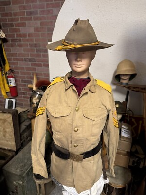 U.S Cavalry Sargent uniform and hat Spanish American War 1897-1902 ...