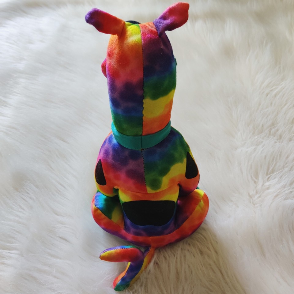 SCOOBY DOO Rare Tie Dye 12" Sitting Plush Toy Factory SD | eBay