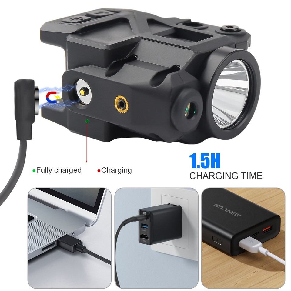 Green Red Blue Laser Sight 500lm Flashlight Combo For Glock 17 19 ...