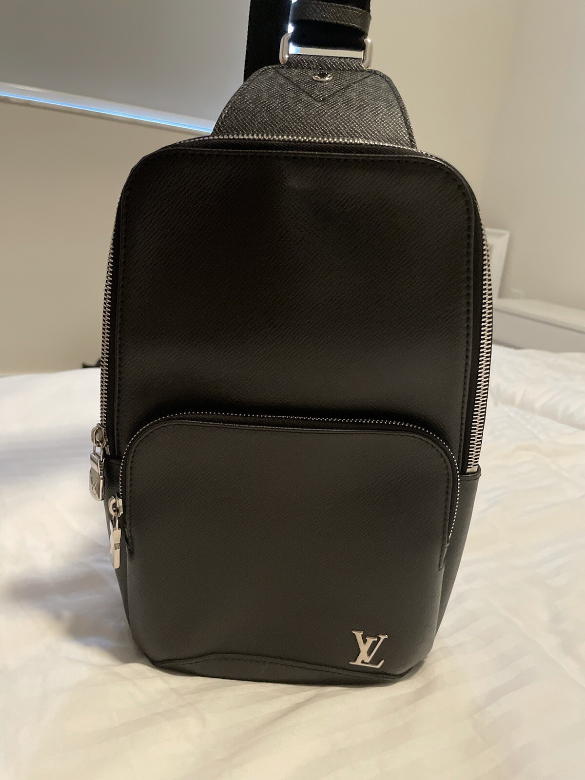 Black Louis Vuitton Leather Crossbody Bag(New) | eBay