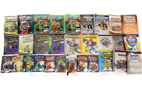 Abeka 4th Grade 4 Lot 32 Parent Student Kit Curriculum ~Revised Readers ...