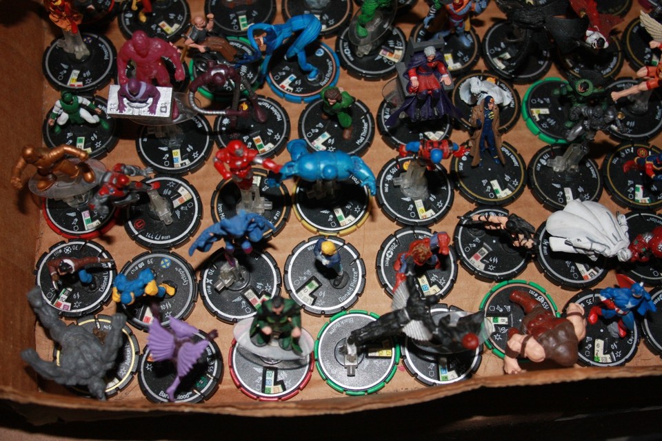 Marvel & DC Heroclix Lot 77 Unique & Rare Figures Weapon X Logan ...