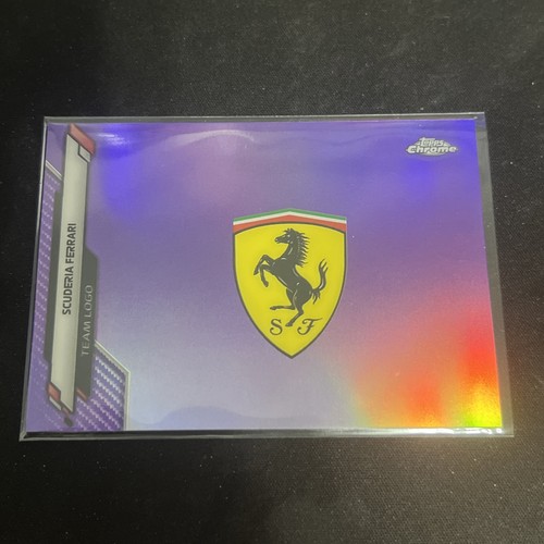 2020 Topps Chrome Formula 1 #113 Scuderia Ferrari Team Logo Purple /399 ...