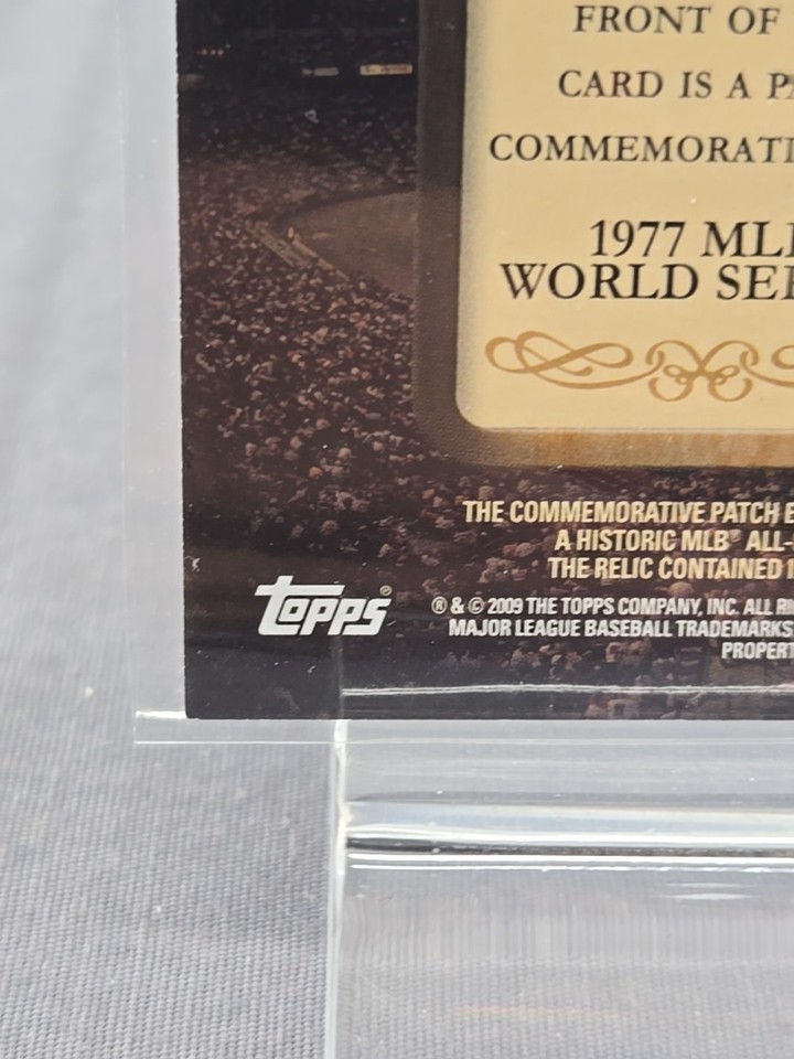 2009 Topps Legends of the Game Patch Reggie Jackson #LPR-41 New York ...