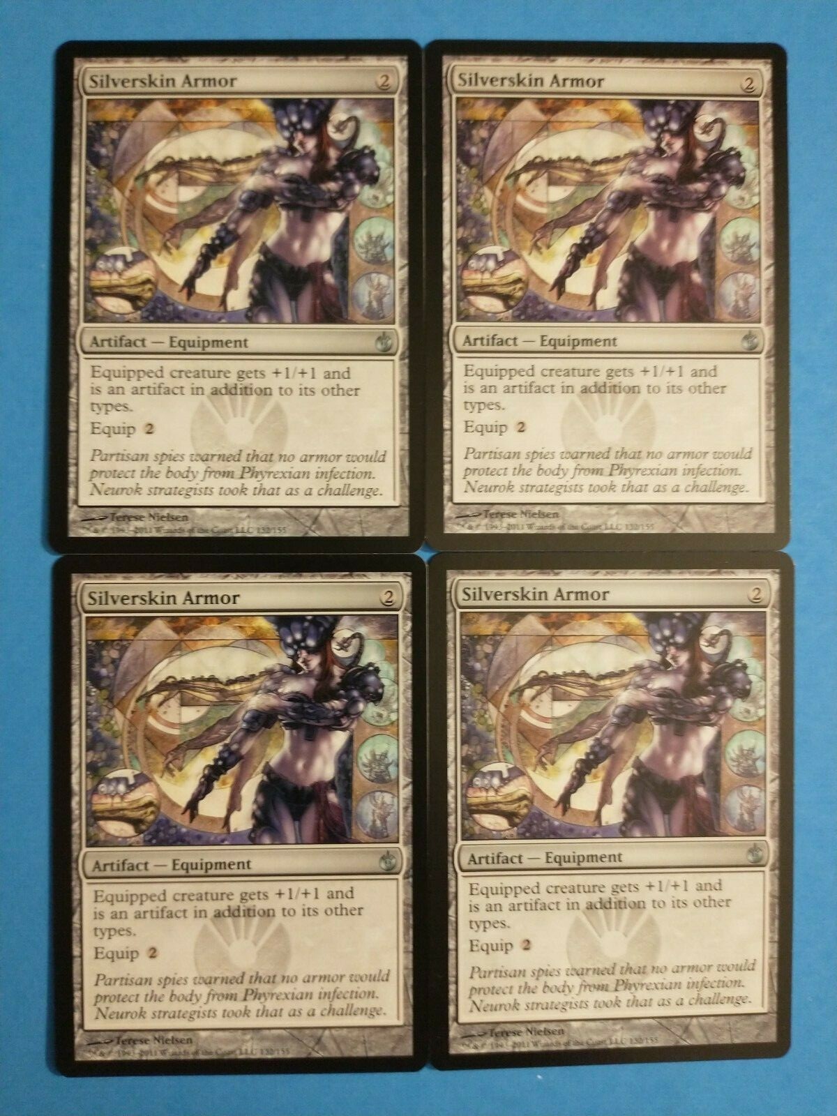 Silverskin Armor 4X SP Mirrodin Besieged MTG Magic the gathering | eBay