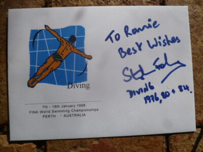 AUST OLYMPIC DIVER STEPHEN FOLEY HAND SIGNED COVER | eBay