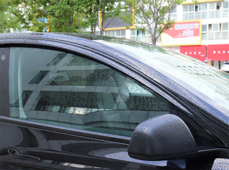 For Tesla Model Y 2020-2022 Glossy Black Window Visor Shade Sun Rain ...