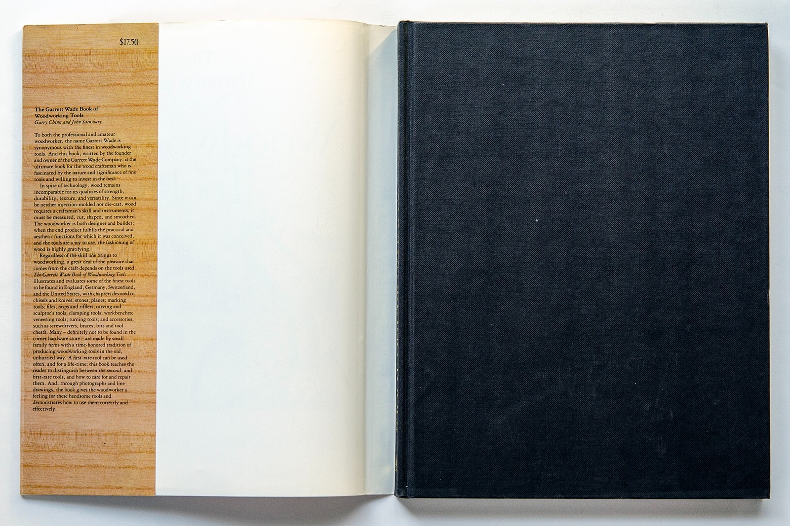 Garrett Wade Book of Woodworking Tools by Chinn/Sainsbury HB 1979 ...