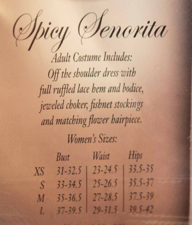 4pc Flamenco Spanish Dancer Sexy Spicy Senorita Halloween Costume Women ...