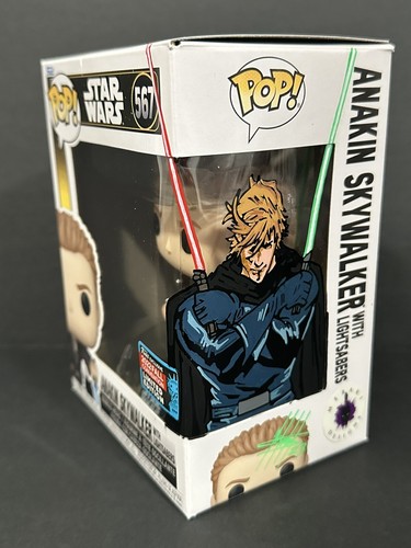 FUNKO POP! Star War 2022 NYCC Shared Anakin Skywalker #567 w/ Custom ...