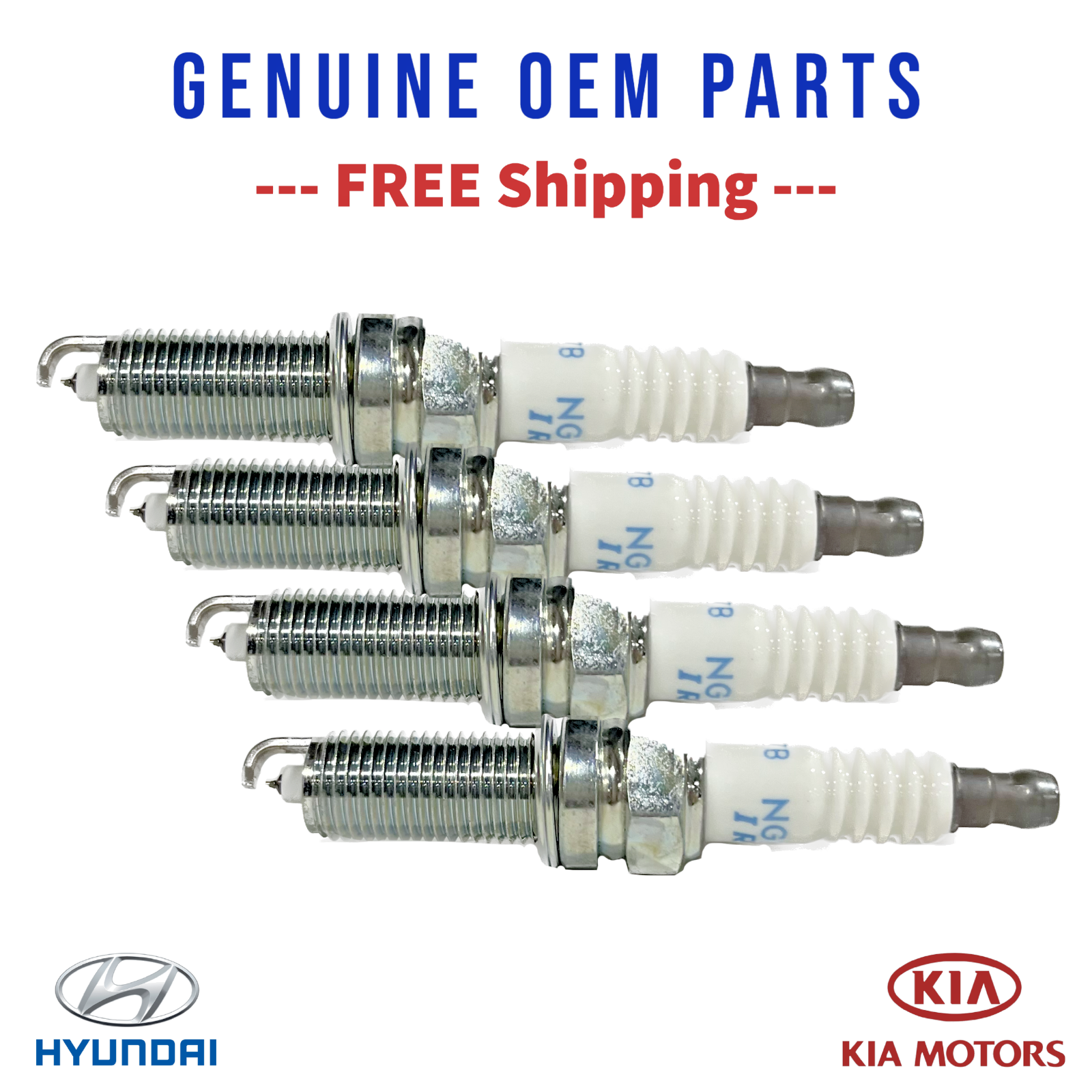 4 PCS Hyundai Kia OEM Spark Plug ELANTRA/TUCSON/FORTE/SORENTO/SOUL ...