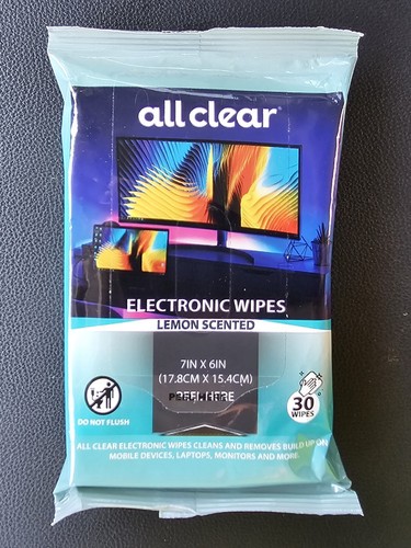 All Clear Electronic Wipes Lemon Scented Sealed 858838007827 | eBay