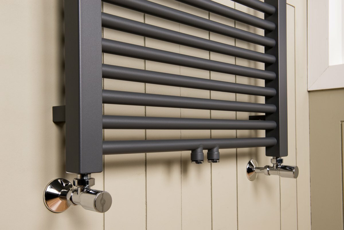 Heated Straight Style Bathroom Towel Radiator White Grey Silver | eBay UK