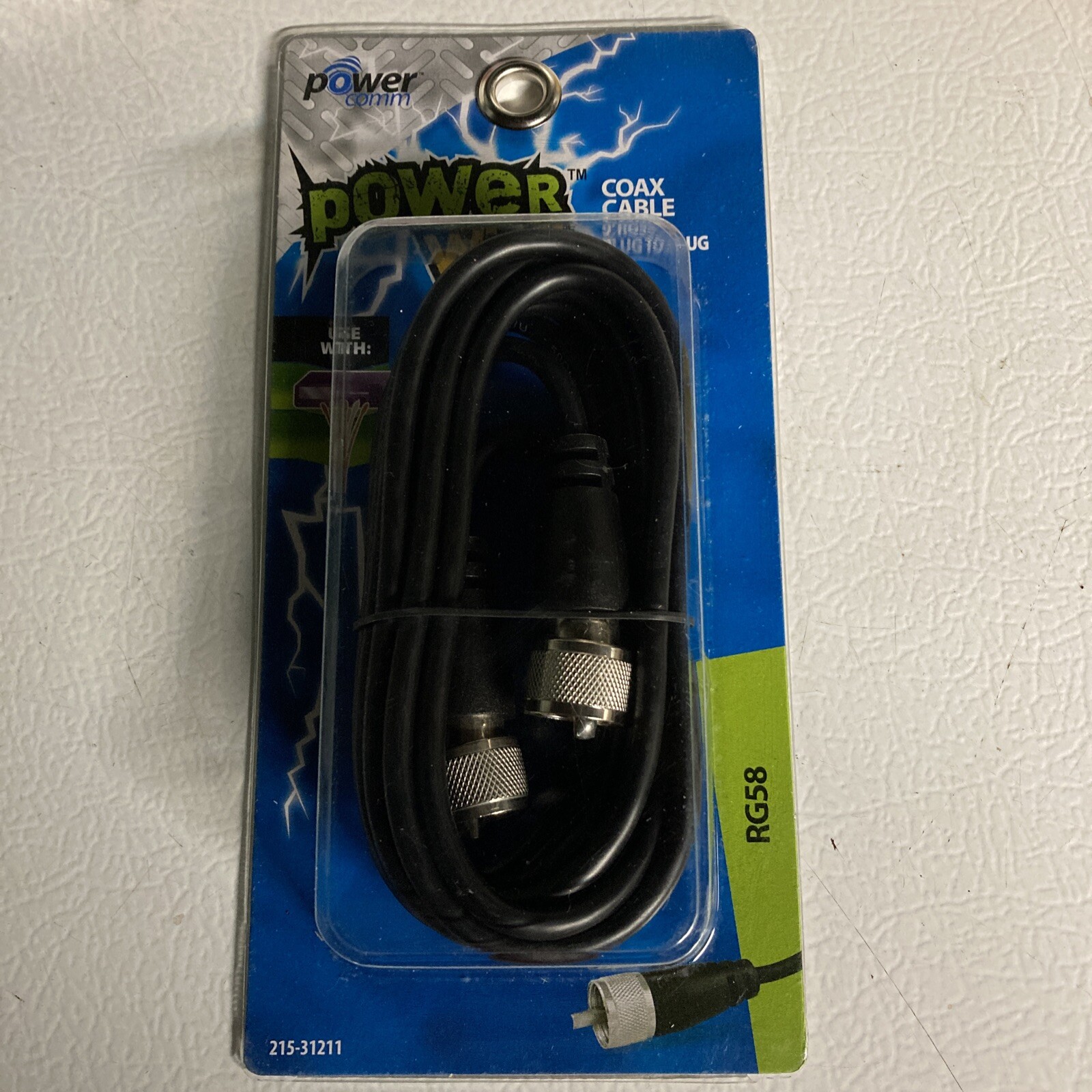 Powercomm Coax Cable RG58 9' Single Phase Plug to Plug 215-31211 for sale online | eBay