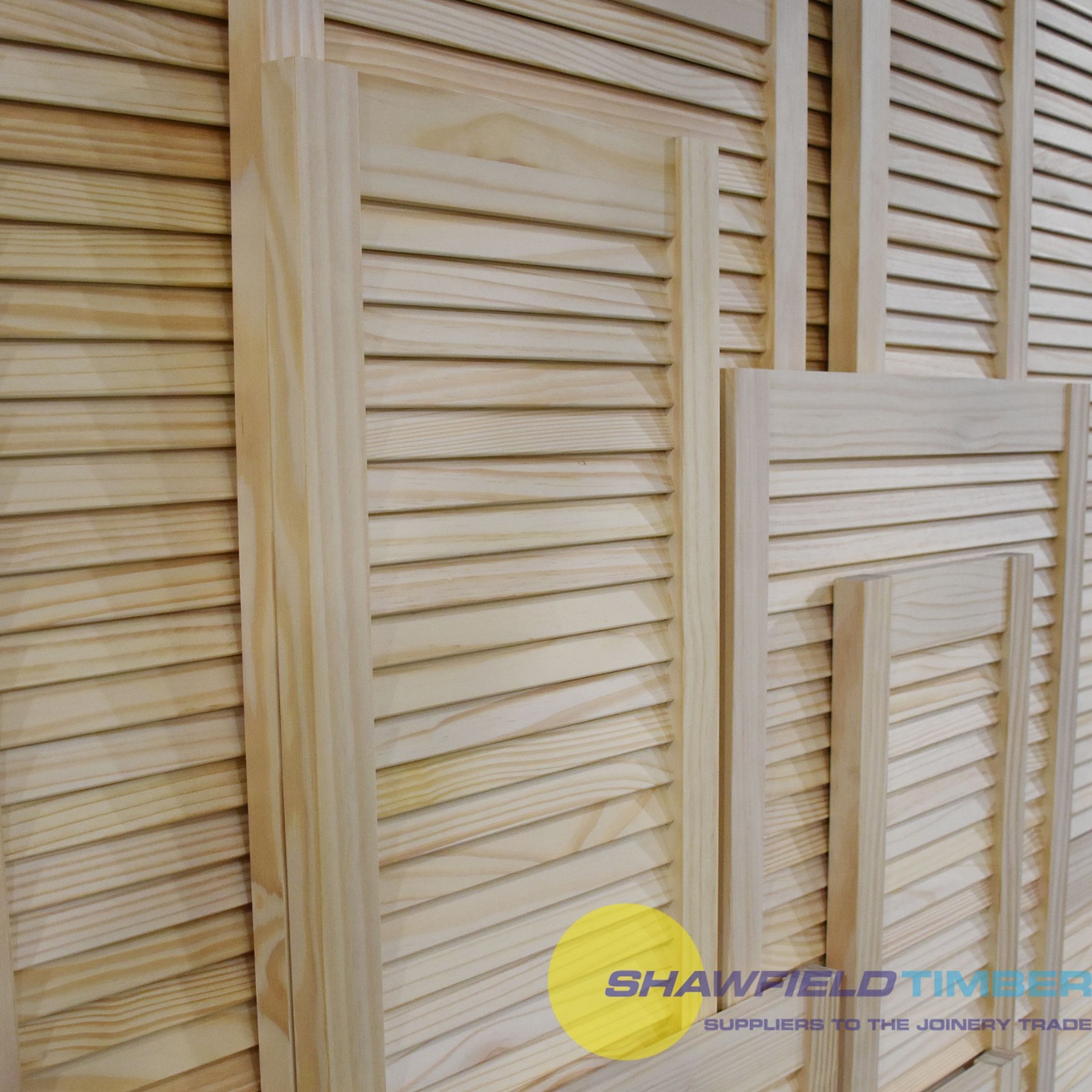 Single Louvre Door/Vented Open Slatted/Natural Pine/Wardrobe & Cabinet ...