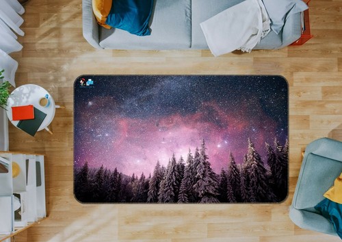3D Starry Sky Woods NAO10669 Game Rug Mat Elegant Photo Carpet Mat Fay ...