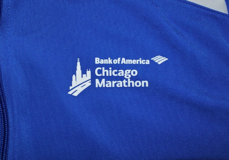 Mens L Nike Chicago Marathon Jacket Bank Of America American Airlines ...
