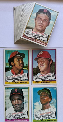 1976 Topps Traded Baseball Complete 44 Card Set w/marked Checklist (VG ...