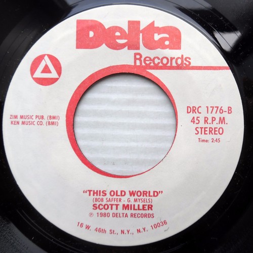 Scott Miller Pop 45 This Old World VG Debout Pour L'Drapeau De America ...