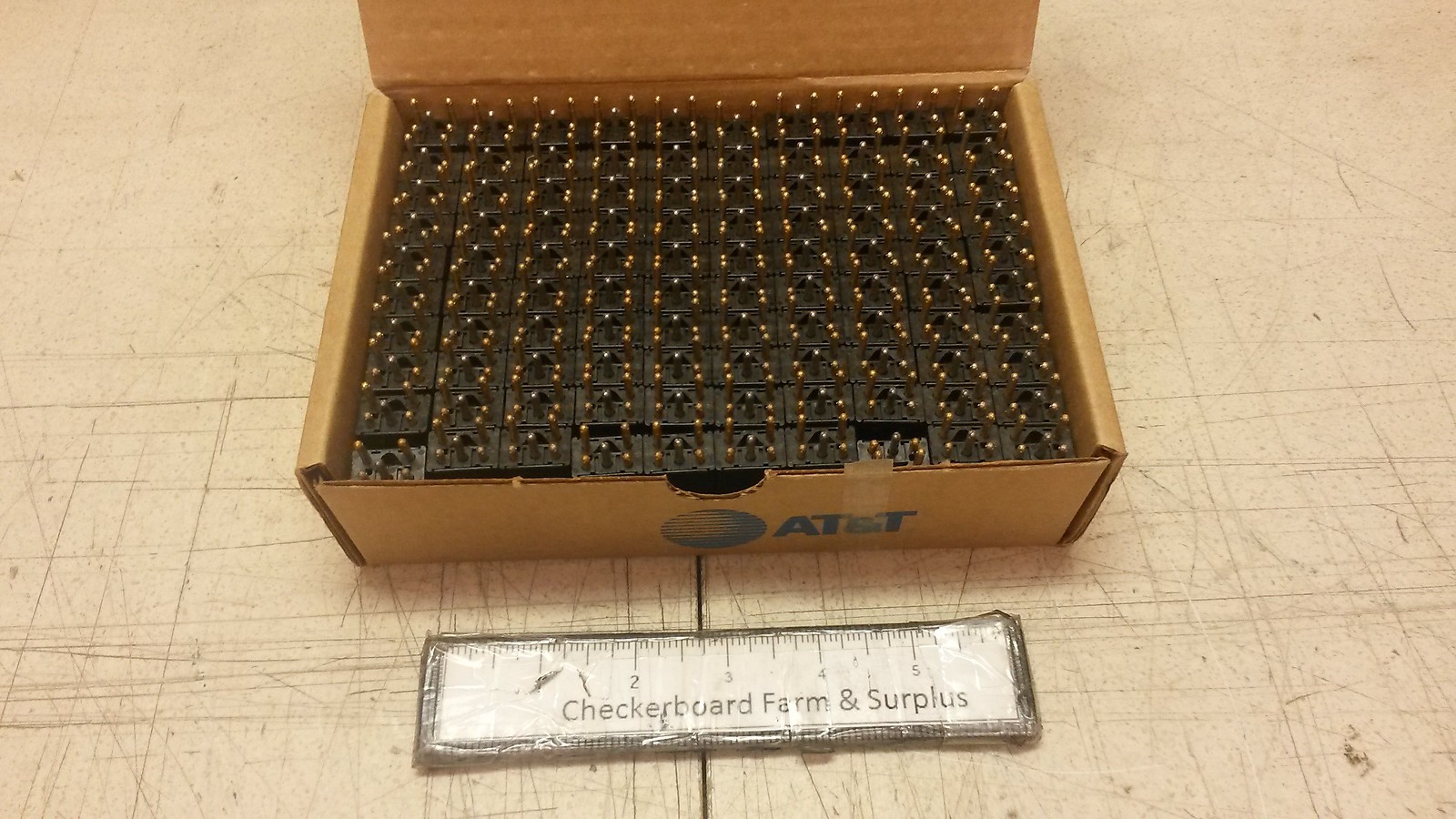 Qty-100 NOS AT&T Gas Discharge Tube 5-Pin Protector Module 3B1-EW 2401 ...