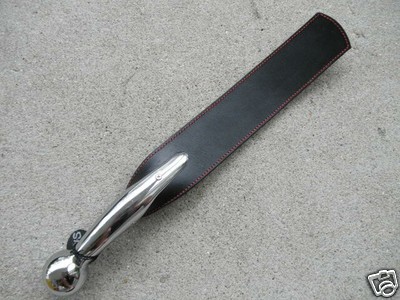 Thick Leather Paddle SLAPPER TAWSE with METAL HANDLE - HORSE TRAINING ...