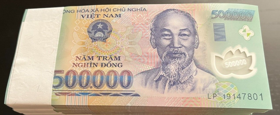 Vietnamese Dong 25 Million ( 50 x 500000 Notes ) Vietnam Currency VND ...